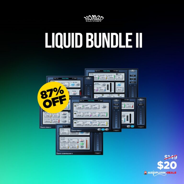 Nomad Factory Liquid Bundle II | エフェクトプラグインのコレクションが87%オフ