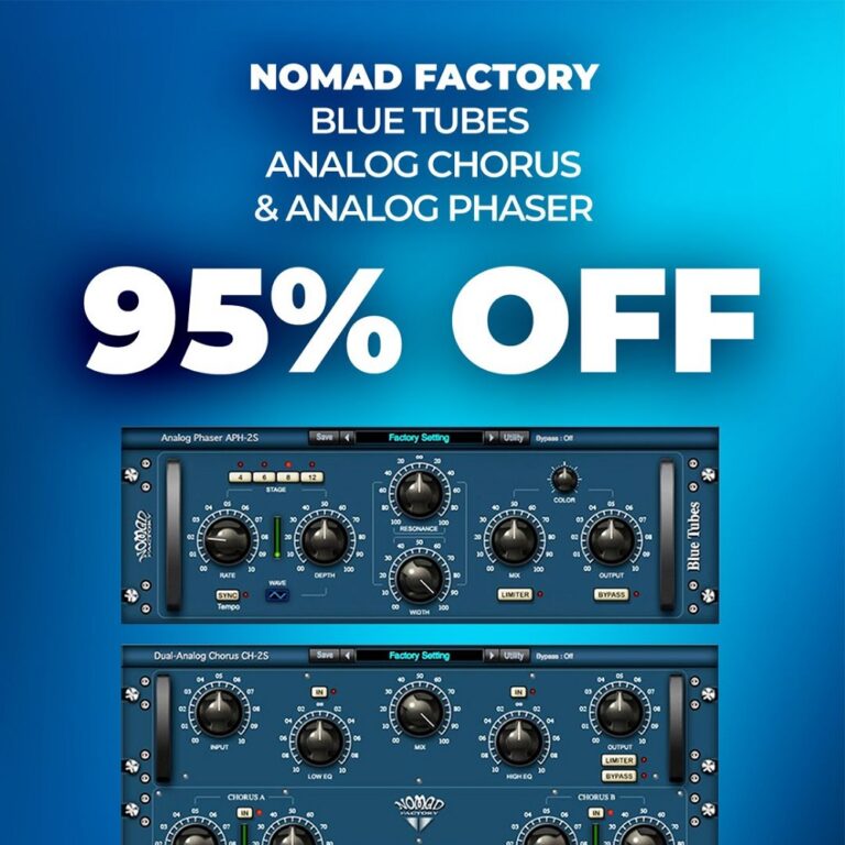 Nomad Factoryのヴィンテージモジュレーション「Blue Tubes Analog Chorus & Analog Phaser ...